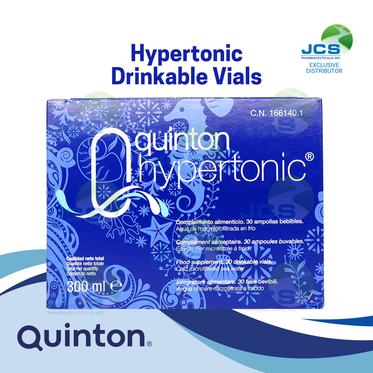 Quinton Hypertonic 10ml x 30 Vials – JCS Pharmaceuticals